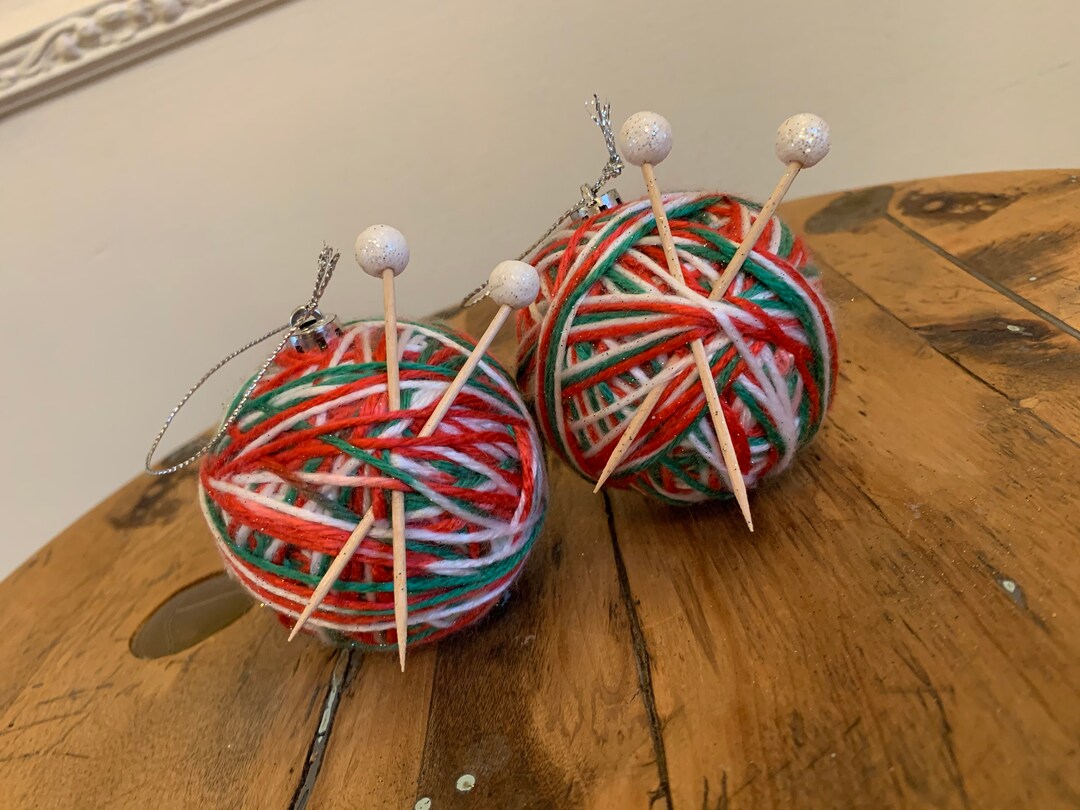 Knitting Wool Bauble - Etsy UK