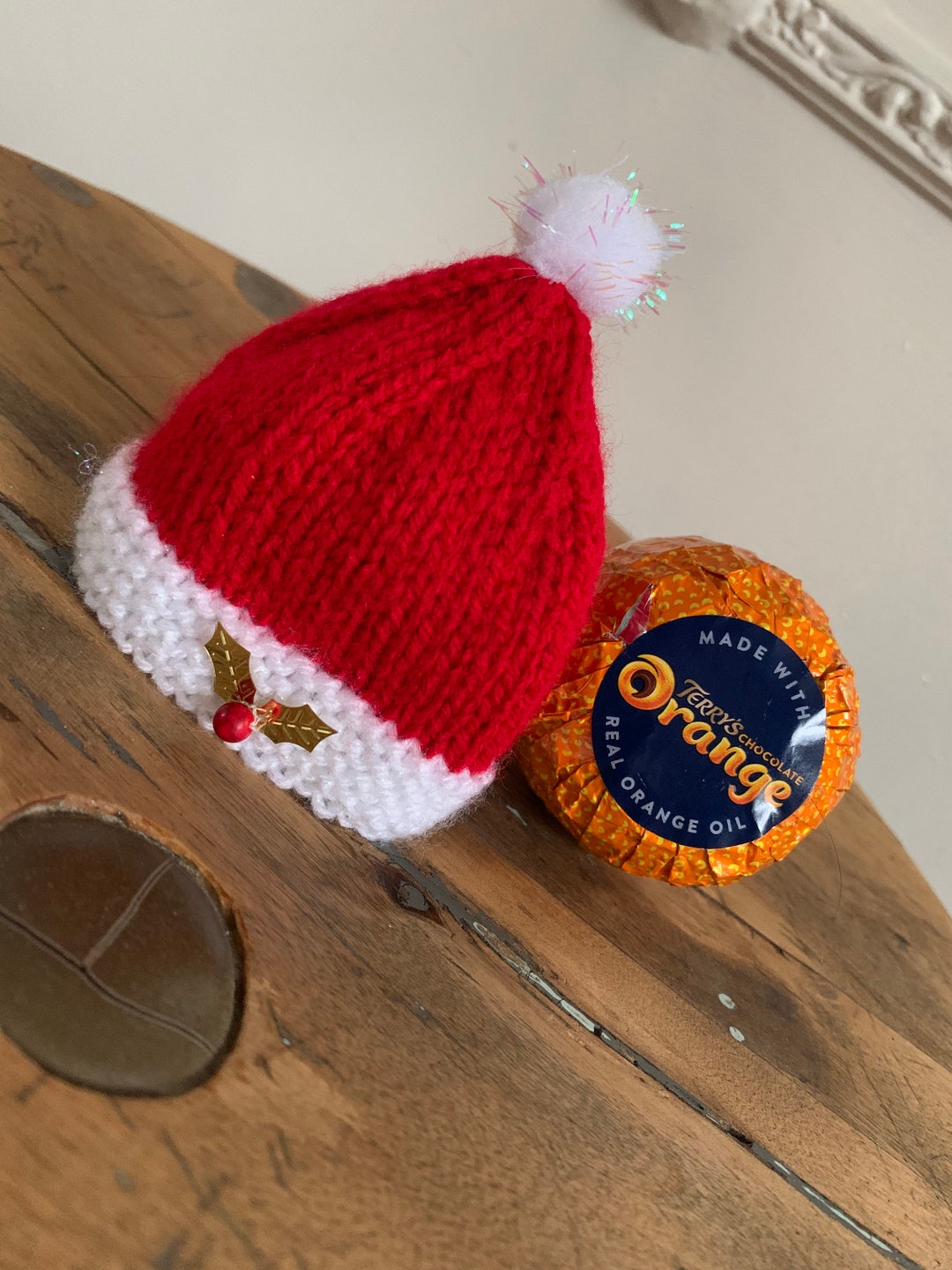 Santa Hat Chocolate Orange / Bath Bomb Cover - Etsy