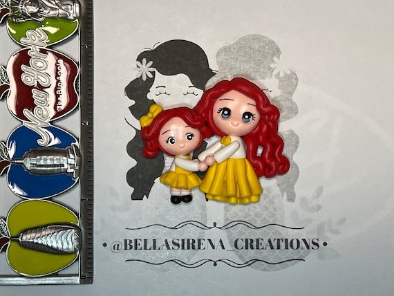 Mother & Daughter Red Hair Clay Doll | Etsy