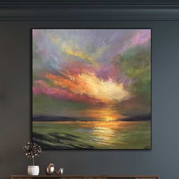 Sunset Painting - Etsy