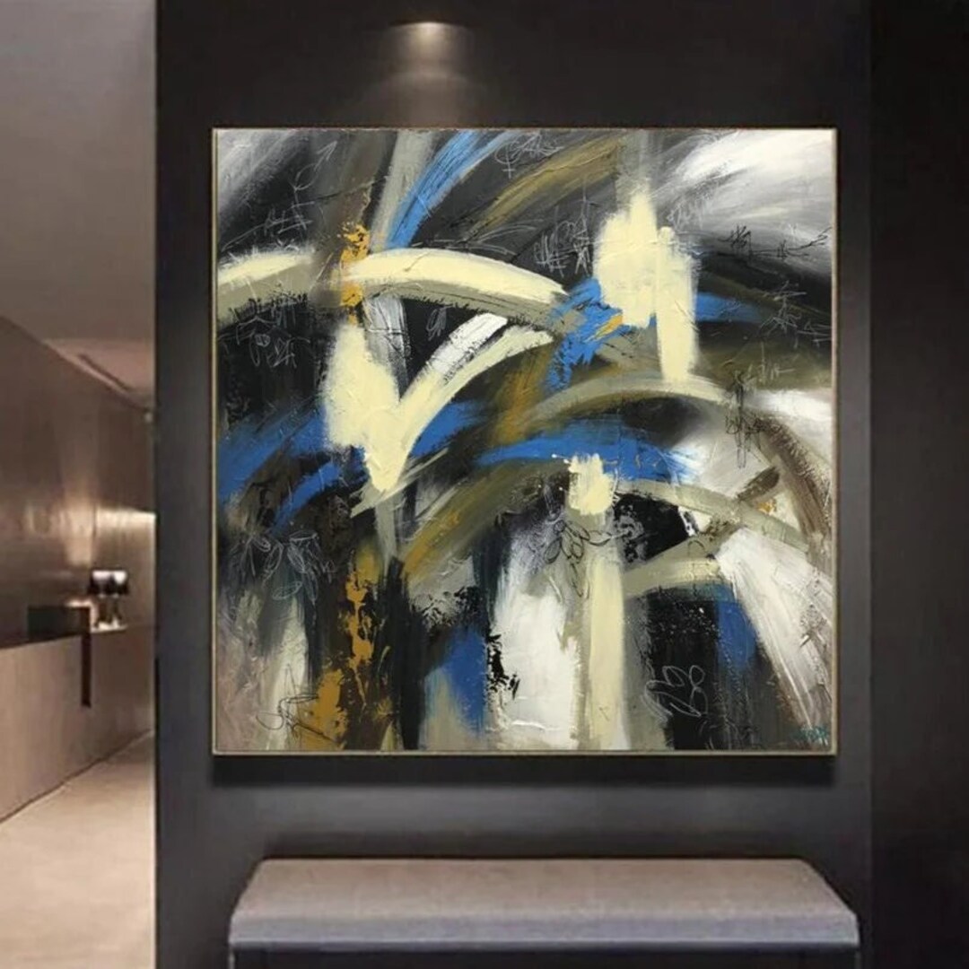 Abstract Expressionist Painting: Colorful Modern Art, 40x40" - Etsy