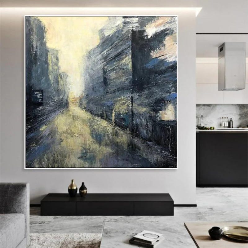 Abstract City Art - Etsy