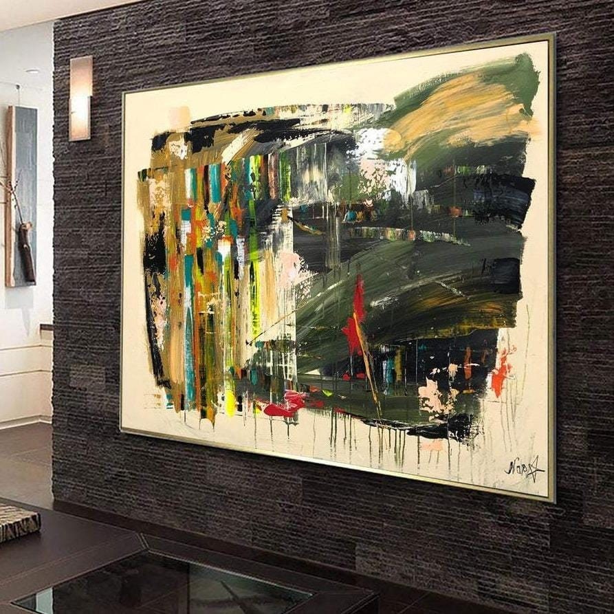 30x46 Extra Large Abstract Canvas Painting Original - Etsy