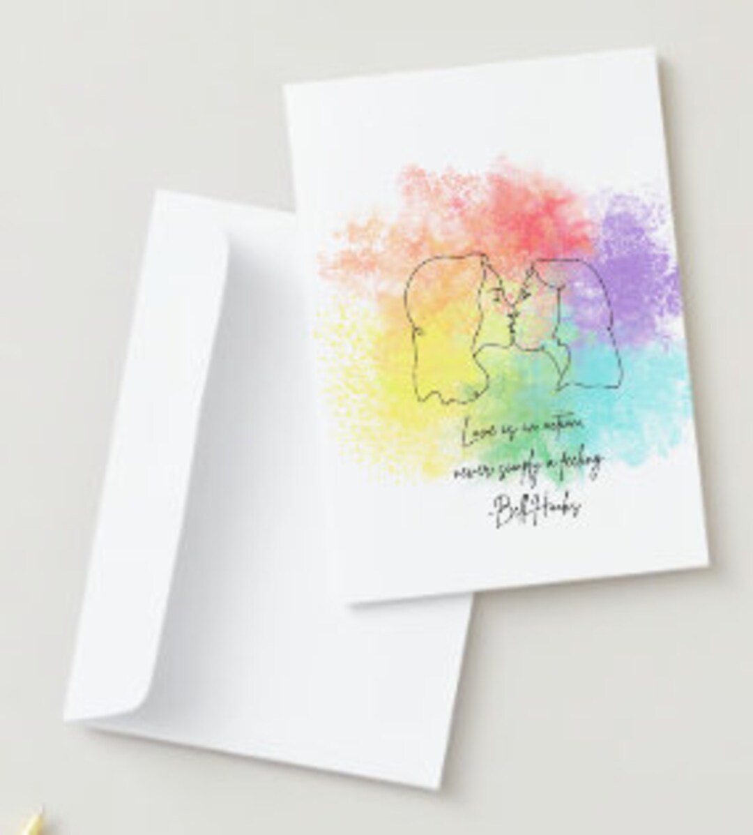 LGBTQ Wedding Card Love is an Action - Etsy