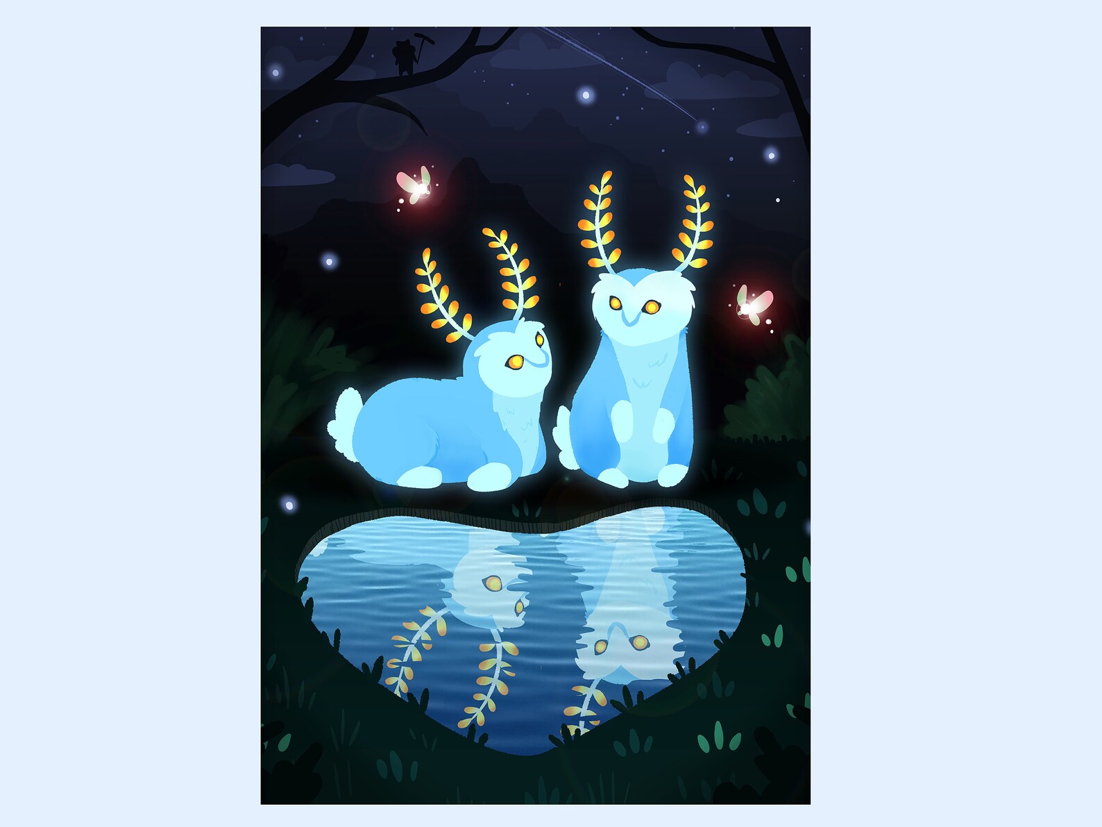 Legend of Zelda BOTW Blupee Print Digital Art Print A4 or | Etsy