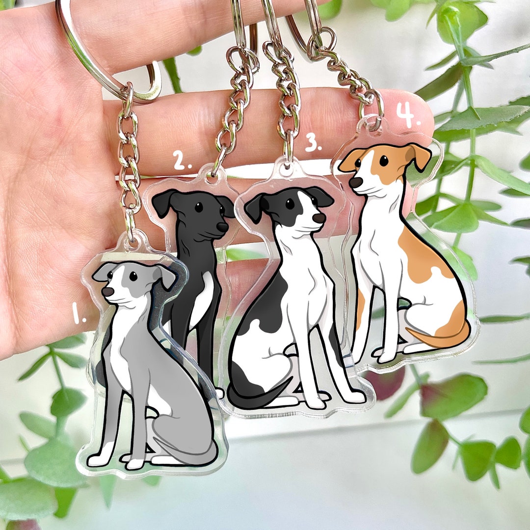 Dog Keyring - Greyhound / Whippet - Etsy