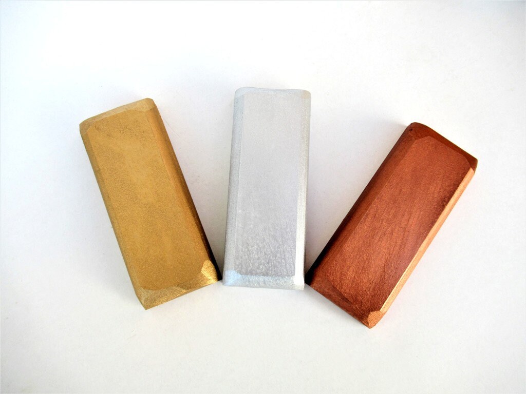 Larp prop gold ingot golden silver copper bar fantasy or | Etsy