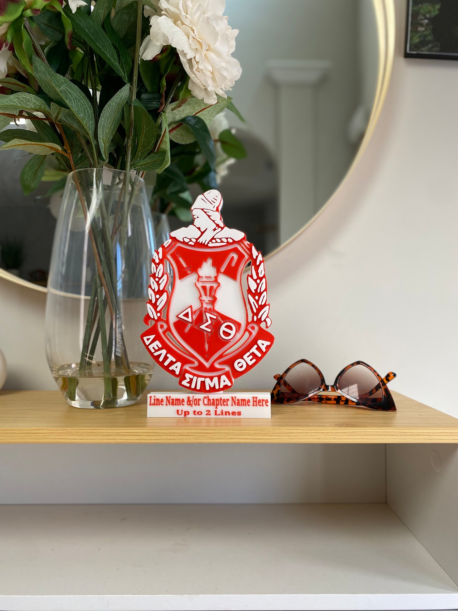 Large 13” 3D Delta Sigma Theta Shield Desk Sign - Etsy