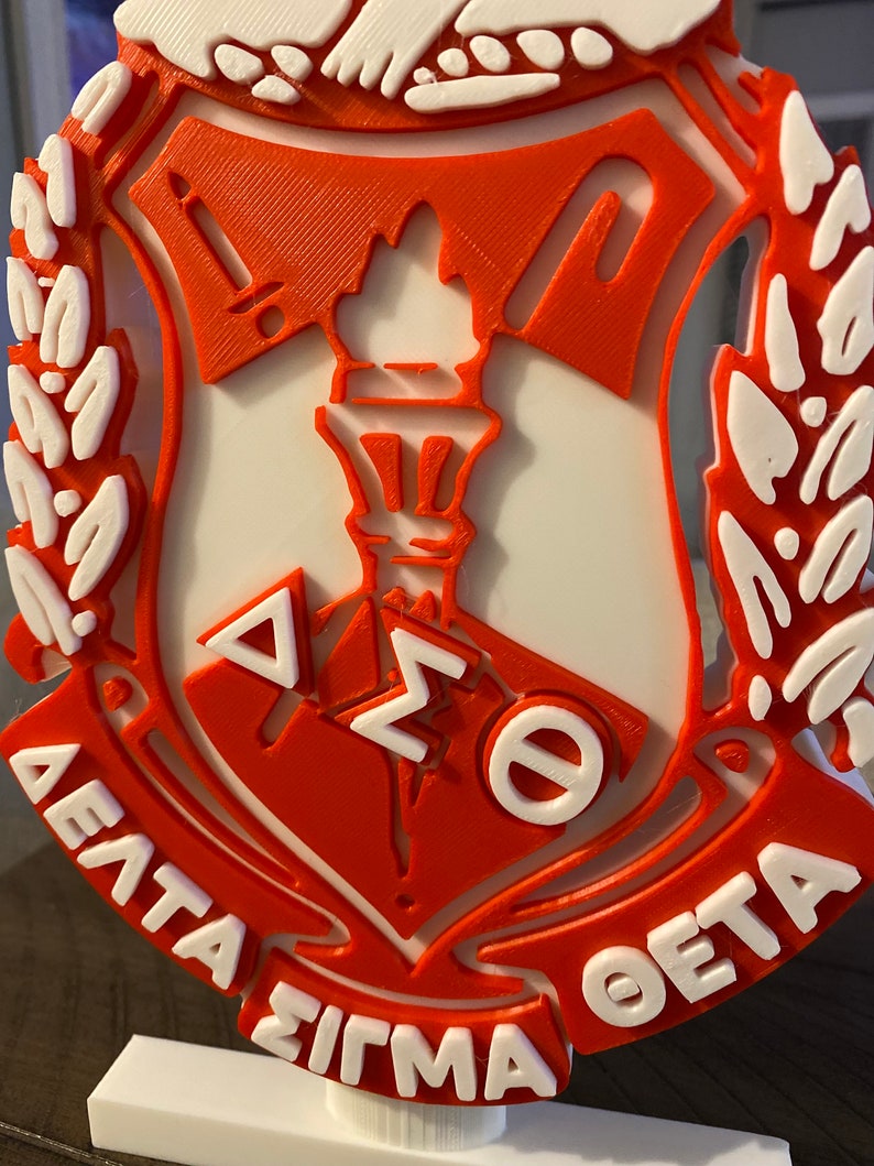 Large 13” 3D Delta Sigma Theta Shield Desk Sign - Etsy
