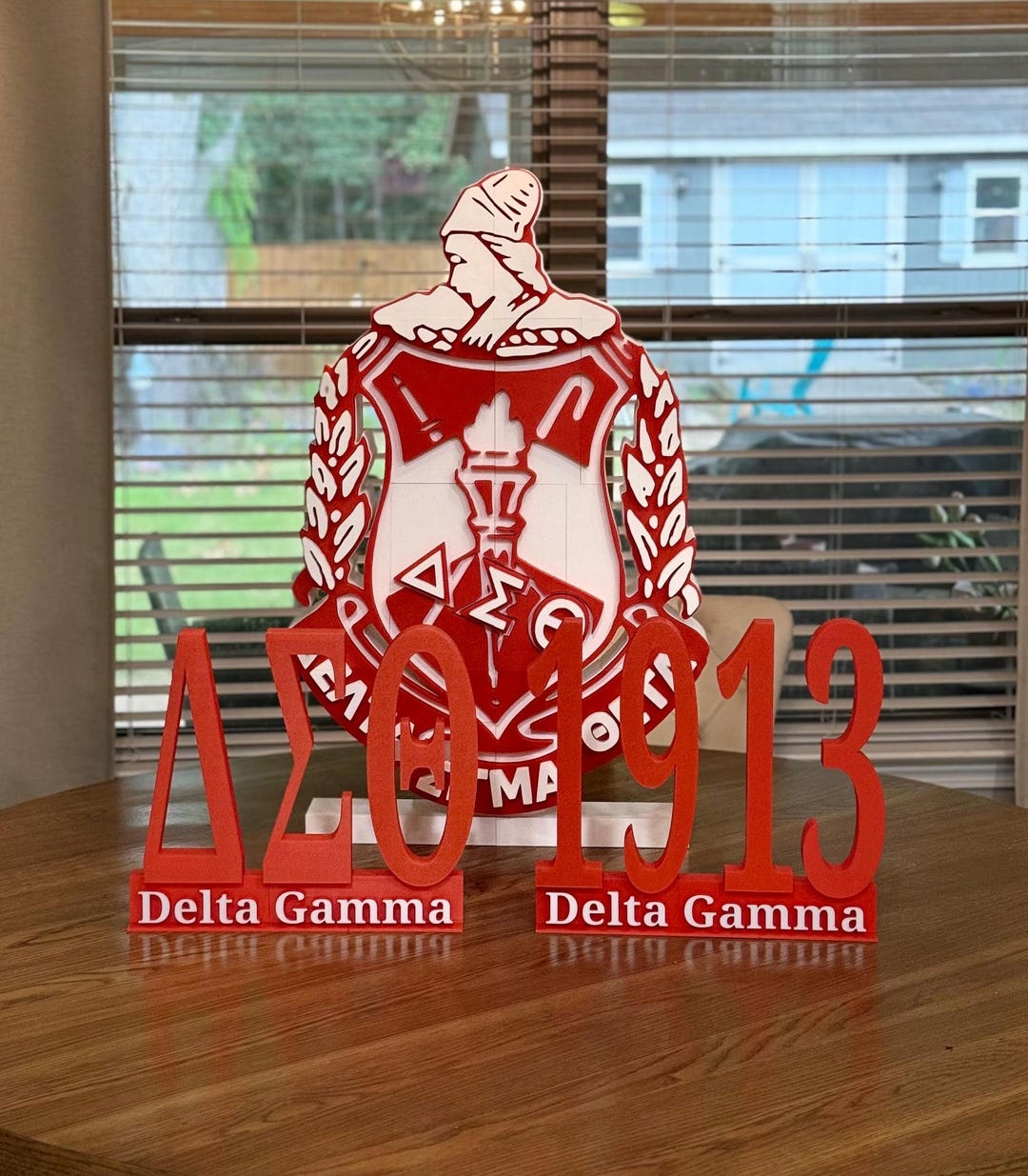 13” X 14” 3D Delta Sigma Theta Table Top Sign - Etsy