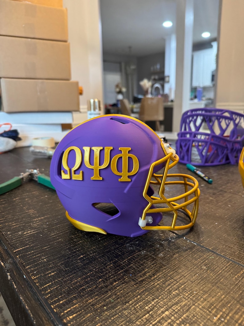 Omega Psi Phi Fraternity Inc 3d-printed Mini Football Helmet | Divine 9 ...