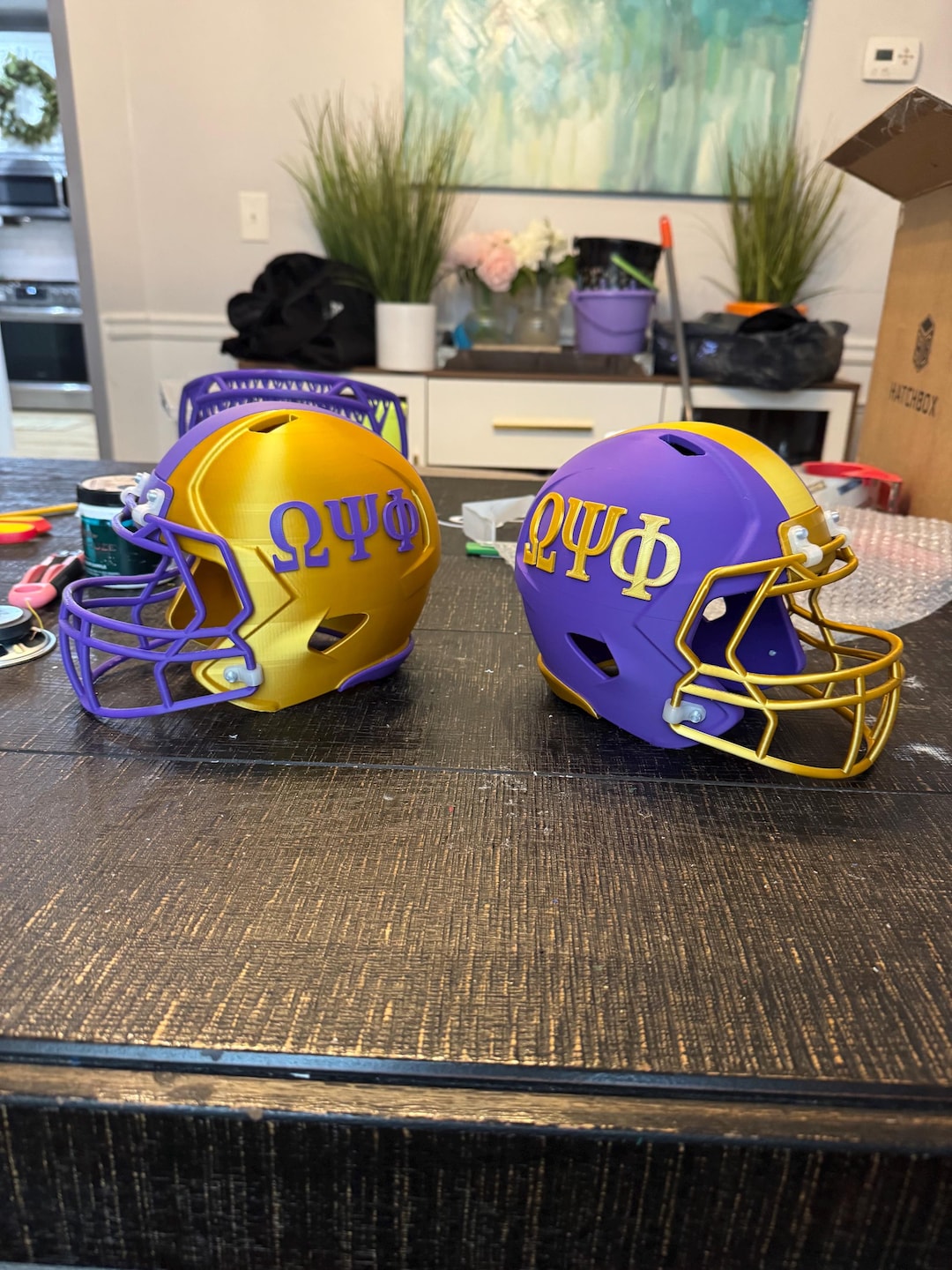 Omega Psi Phi Fraternity Inc 3d-printed Mini Football Helmet | Divine 9 ...