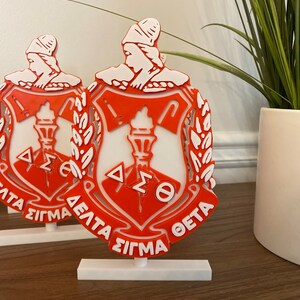 Large 13 3D Delta Sigma Theta Shield Desk Sign - Etsy