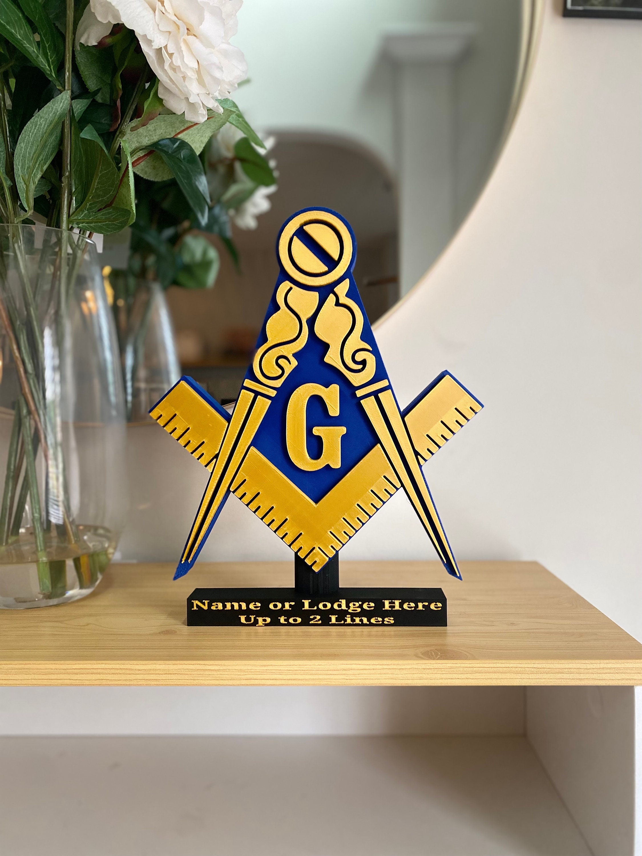 11” 3D Freemasonry Masonic Crest Desk Signs - Etsy