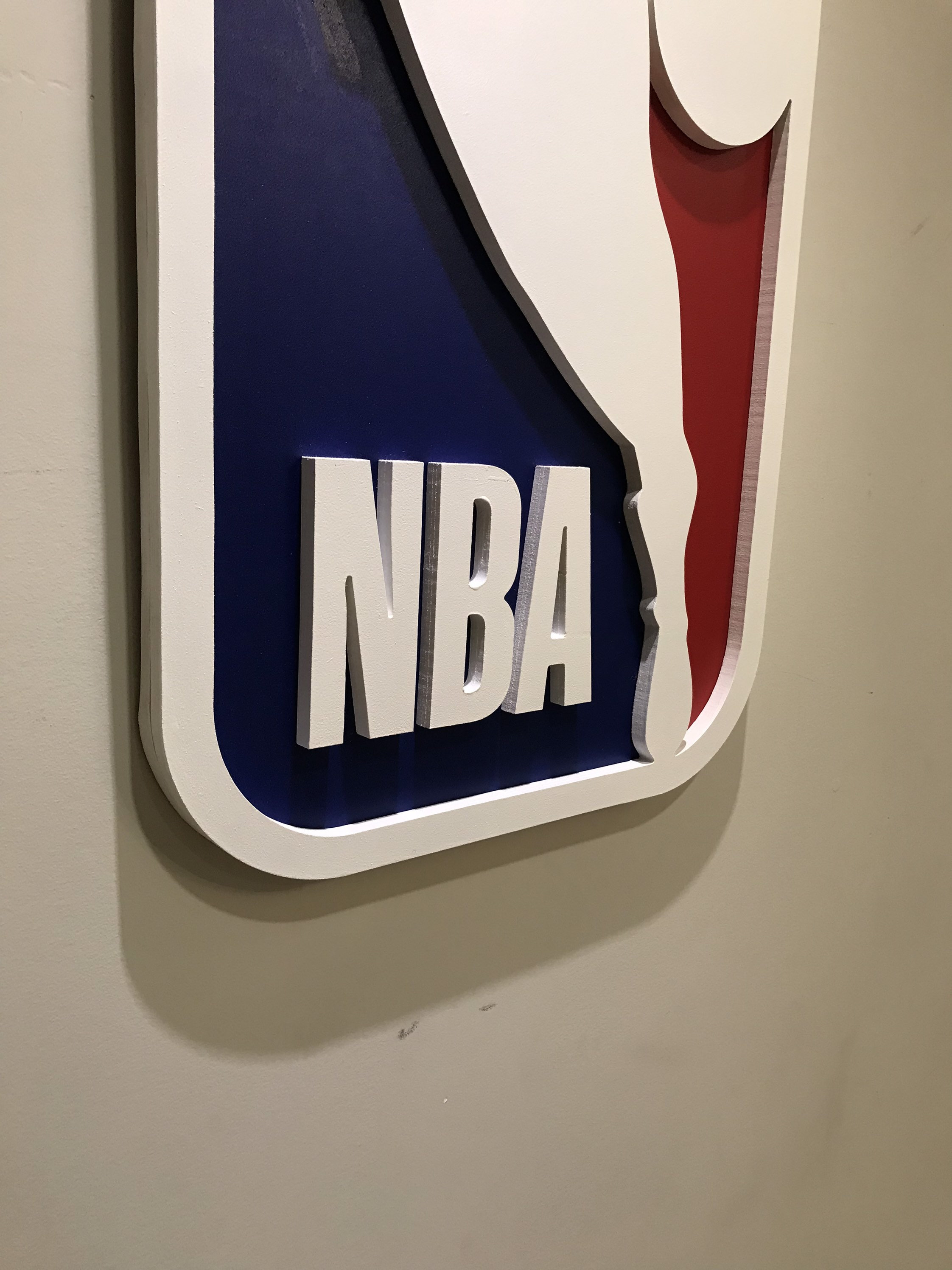 40 in Large 3D NBA Logo Sign | Etsy