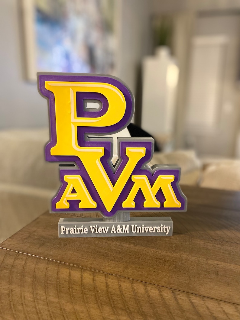 Prairie View A&M University 3D Desk Sign - Etsy