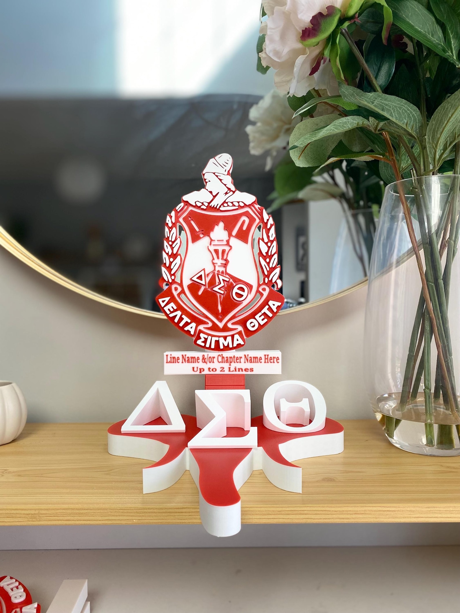 Large 13” 3D Delta Sigma Theta Shield Desk Sign - Etsy