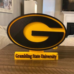 Grambling State University 3D Desk Sign - Etsy