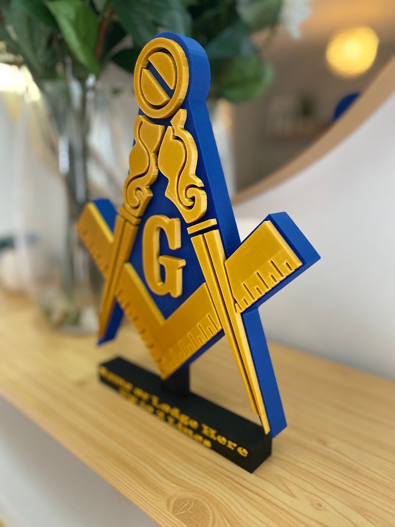 11” 3D Freemasonry Masonic Crest Desk Signs - Etsy