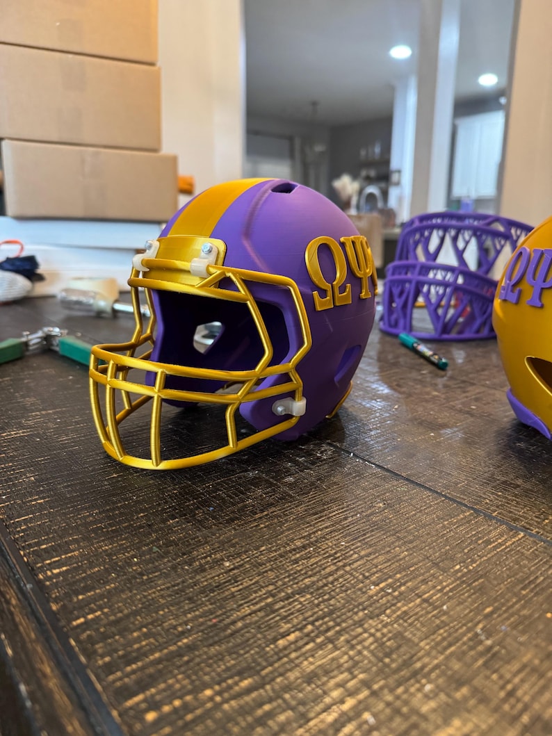 Omega Psi Phi Fraternity Inc 3d-printed Mini Football Helmet | Divine 9 ...