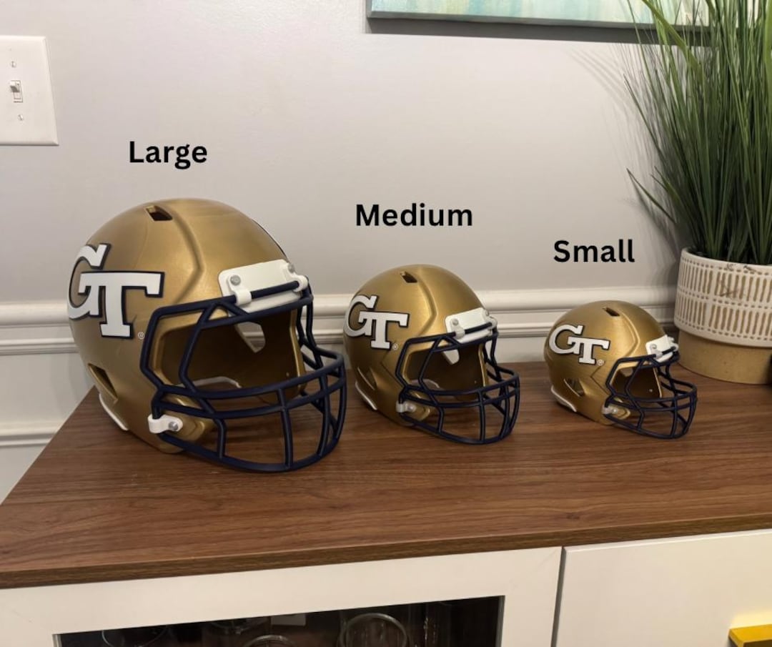 Georgia Tech 3d-printed Mini Football Helmet | Yellow Jackets Gift | GT ...