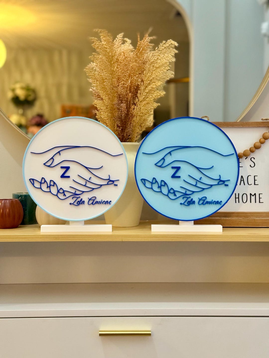 10" 3D Zeta Phi Beta Amicae Seal Desk Sign - Etsy