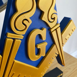 11” 3D Freemasonry Masonic Crest Desk Signs - Etsy