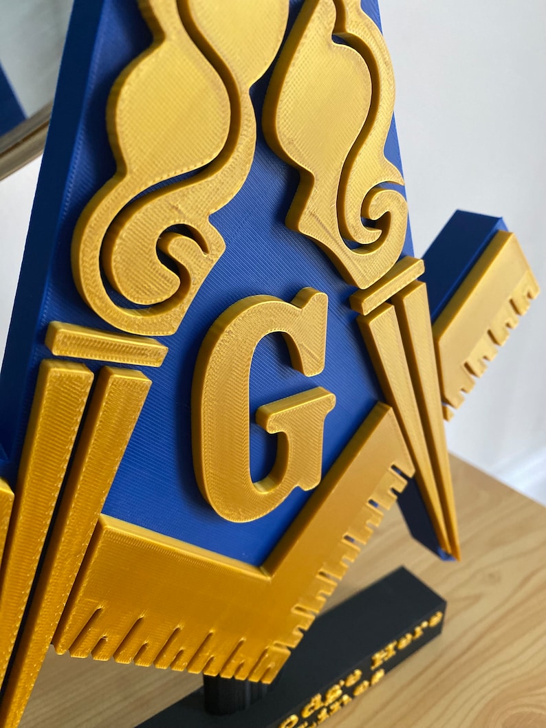 11” 3D Freemasonry Masonic Crest Desk Signs - Etsy