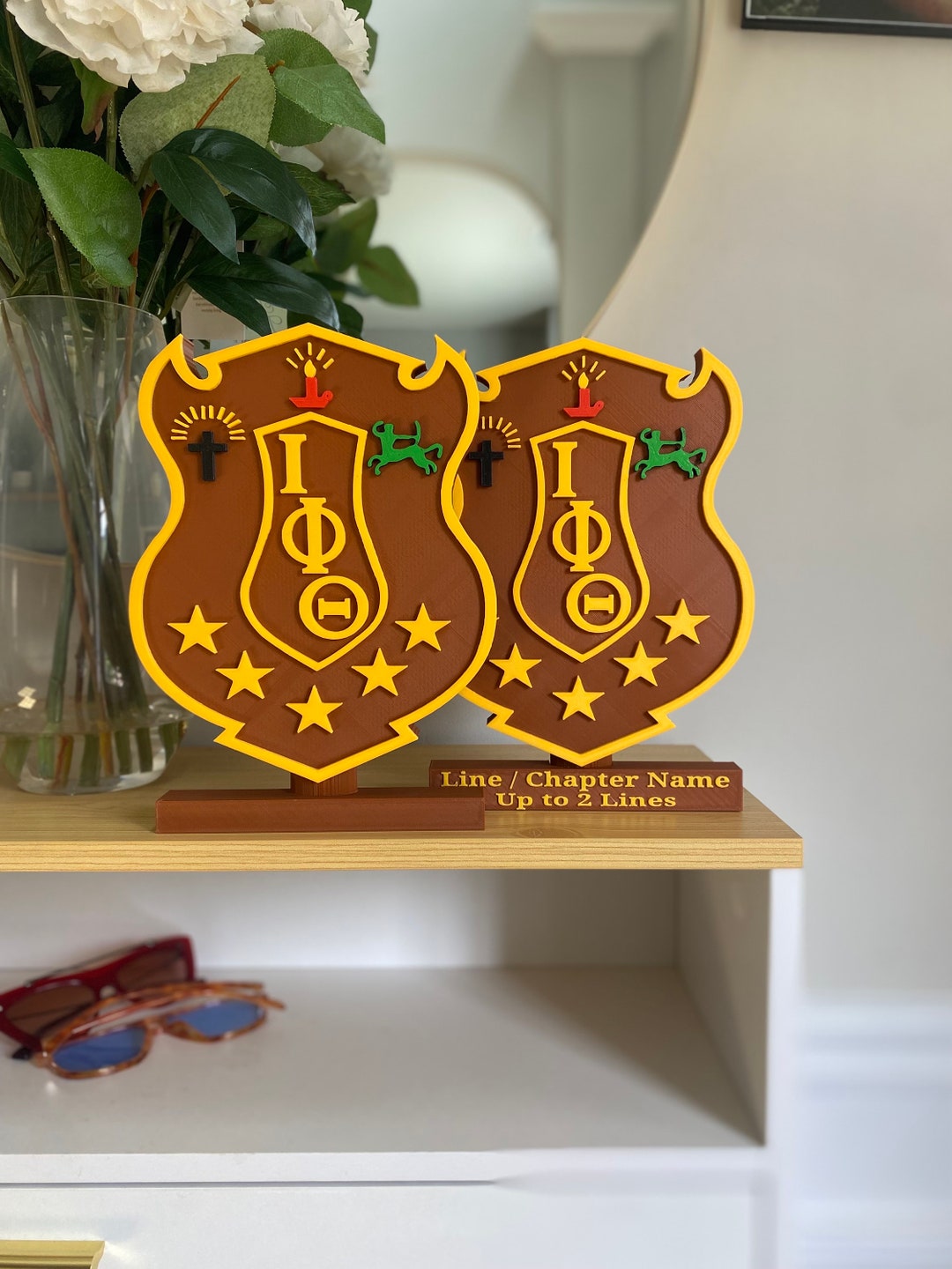 11.5" 3D Iota Phi Theta Shield Desk Sign - Etsy