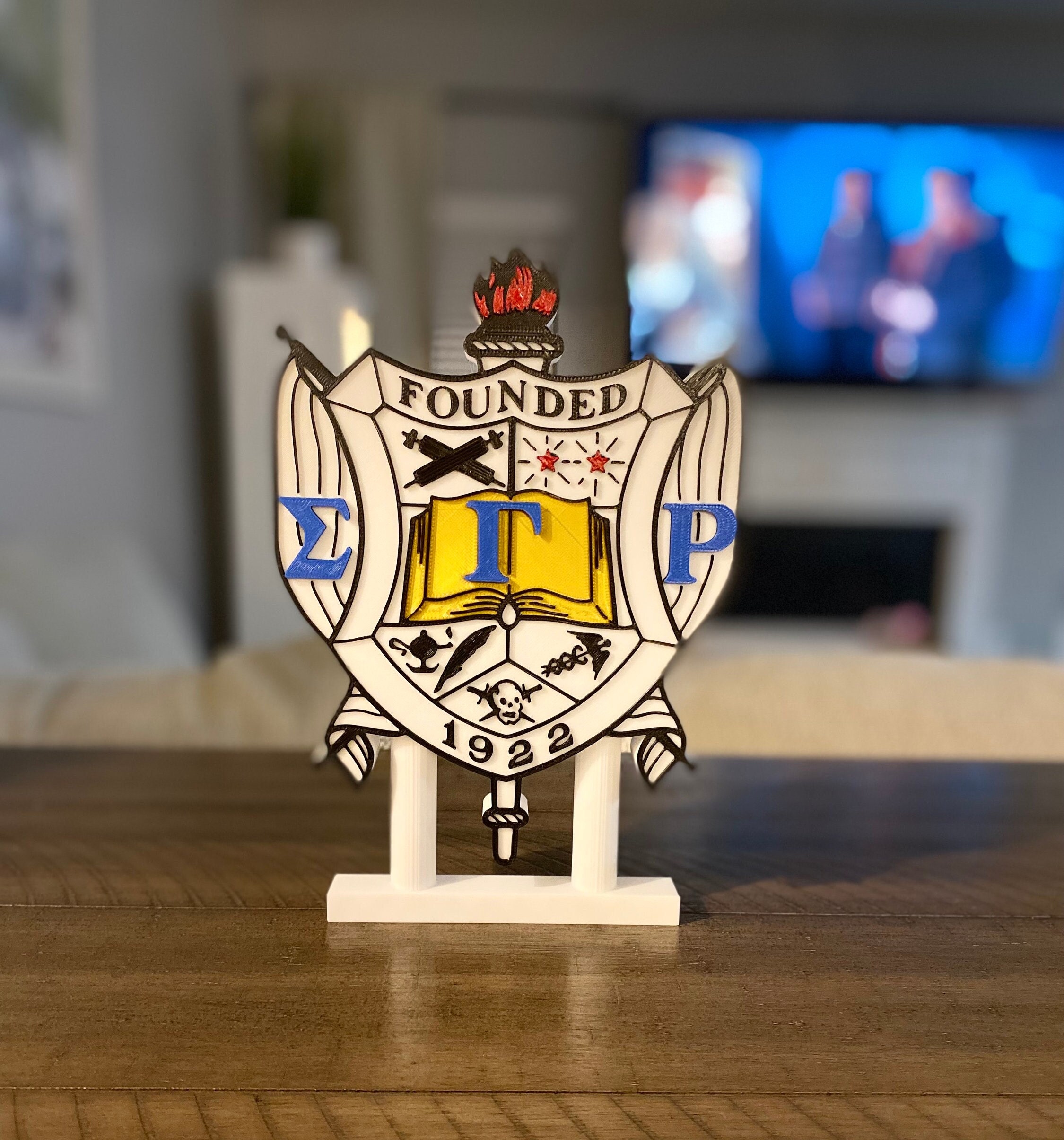 11.5" 3D Sigma Gamma Rho Sorority Inc Shield Desk Sign - Etsy