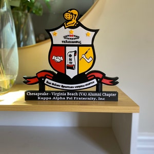 8.5" 3D Kappa Alpha Psi Inc Shield Desk Sign - Etsy