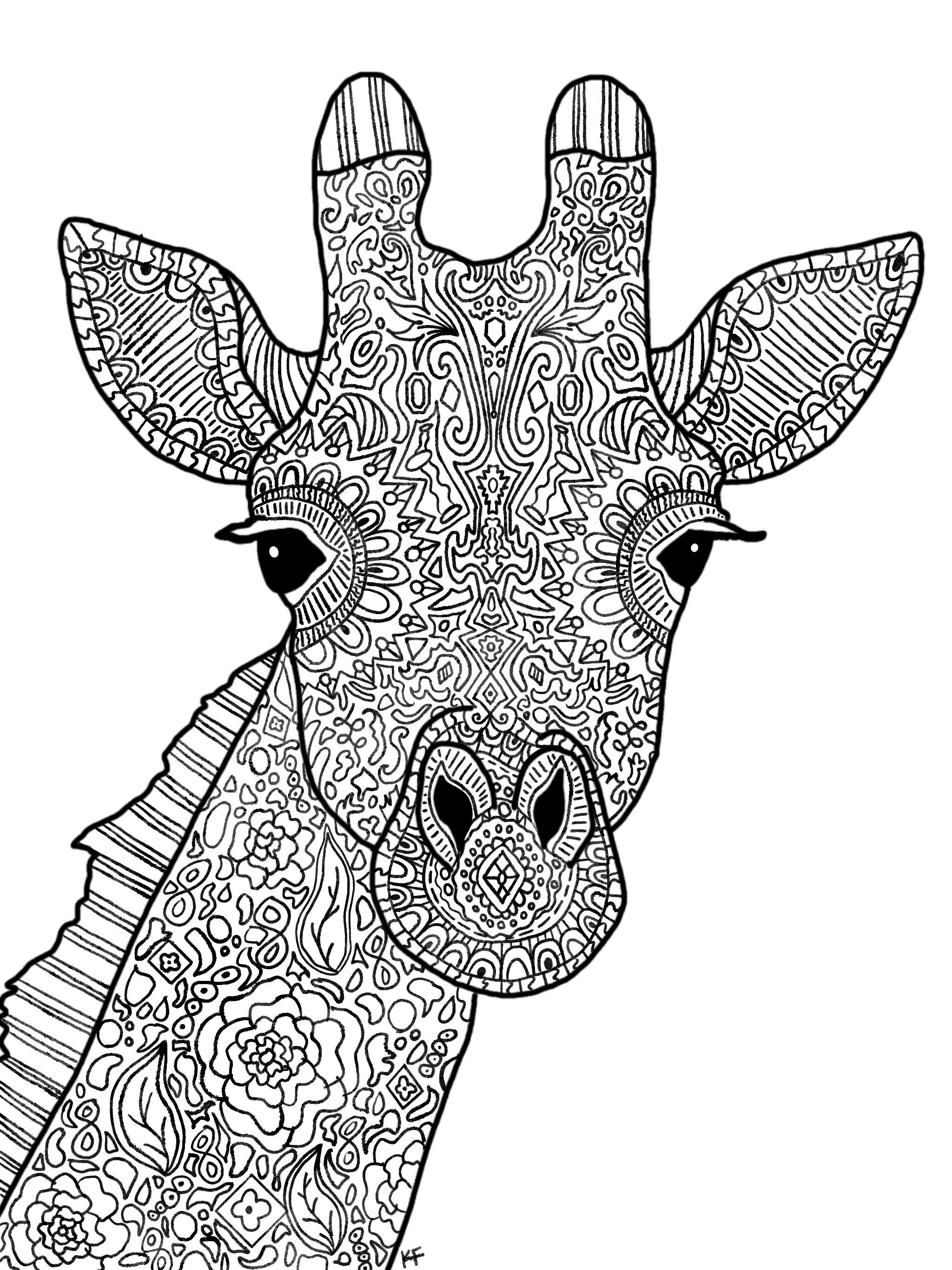 Zen Tangle Animal Coloring Pages, Fun Coloring Pages, Cute Animals ...