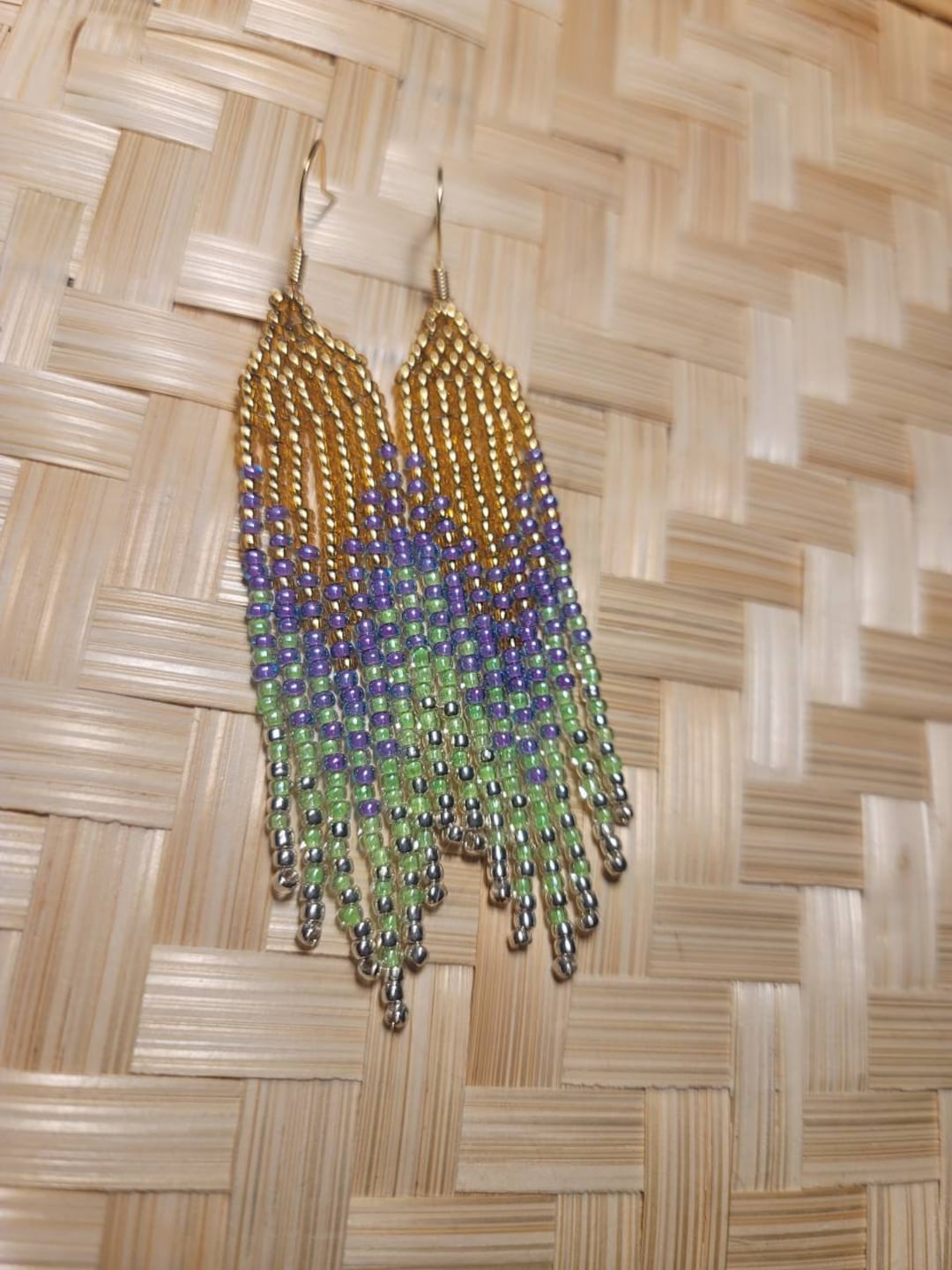 Alaska Native Beaded Earrings (mermaid) - Etsy