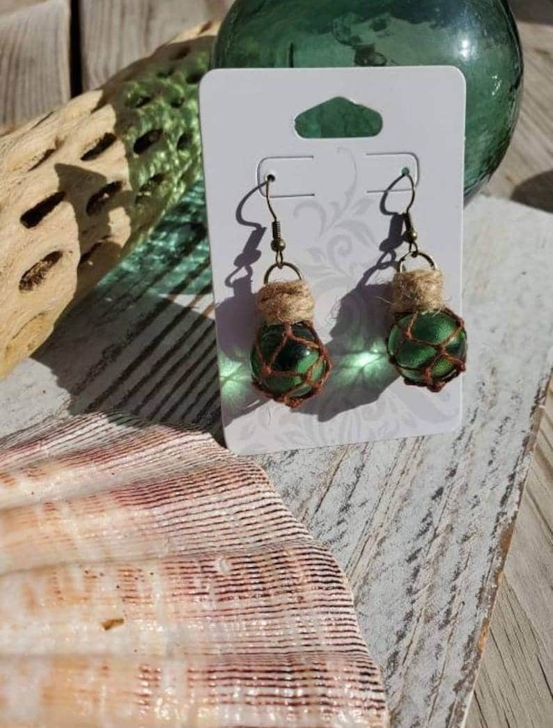 Alaska Native Glass Float Earrings - Etsy