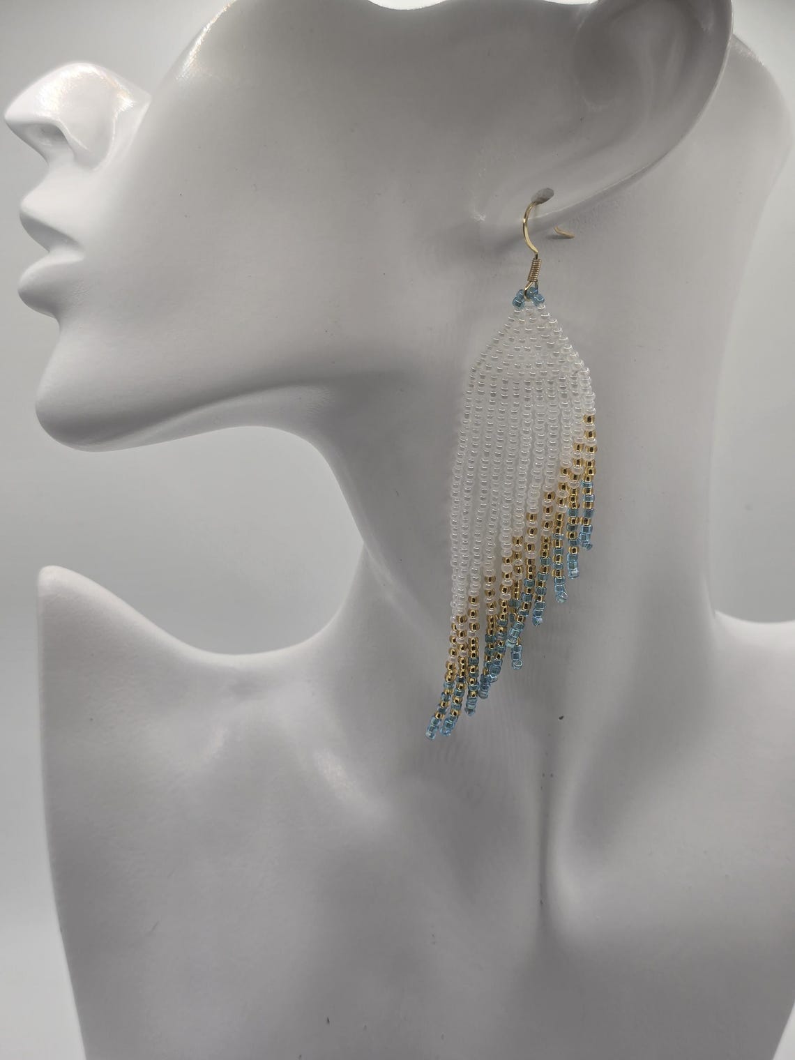Alaska Native Beaded Earrings (gold River) - Etsy