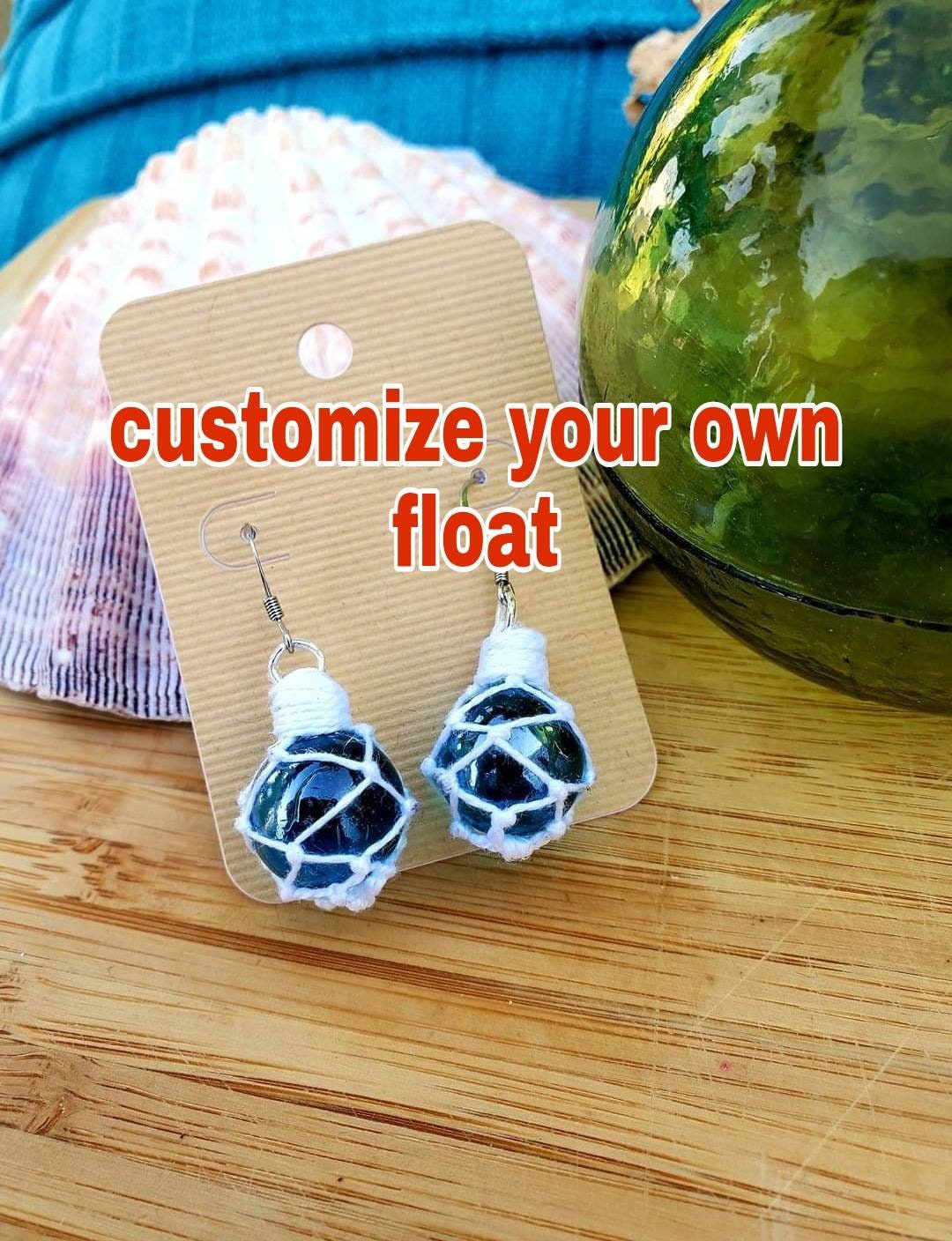 Alaska Native Glass Float Earrings (customize Your Own) - Etsy