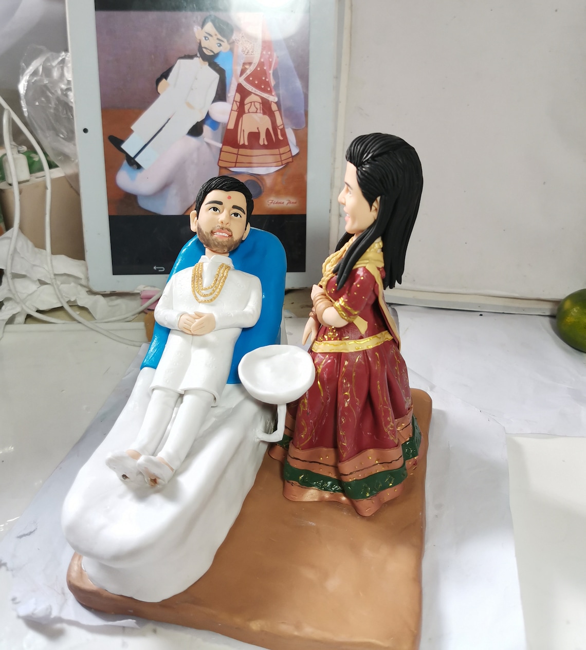 Indian Couple Bobblehead Bobblehead Dentist Indian - Etsy