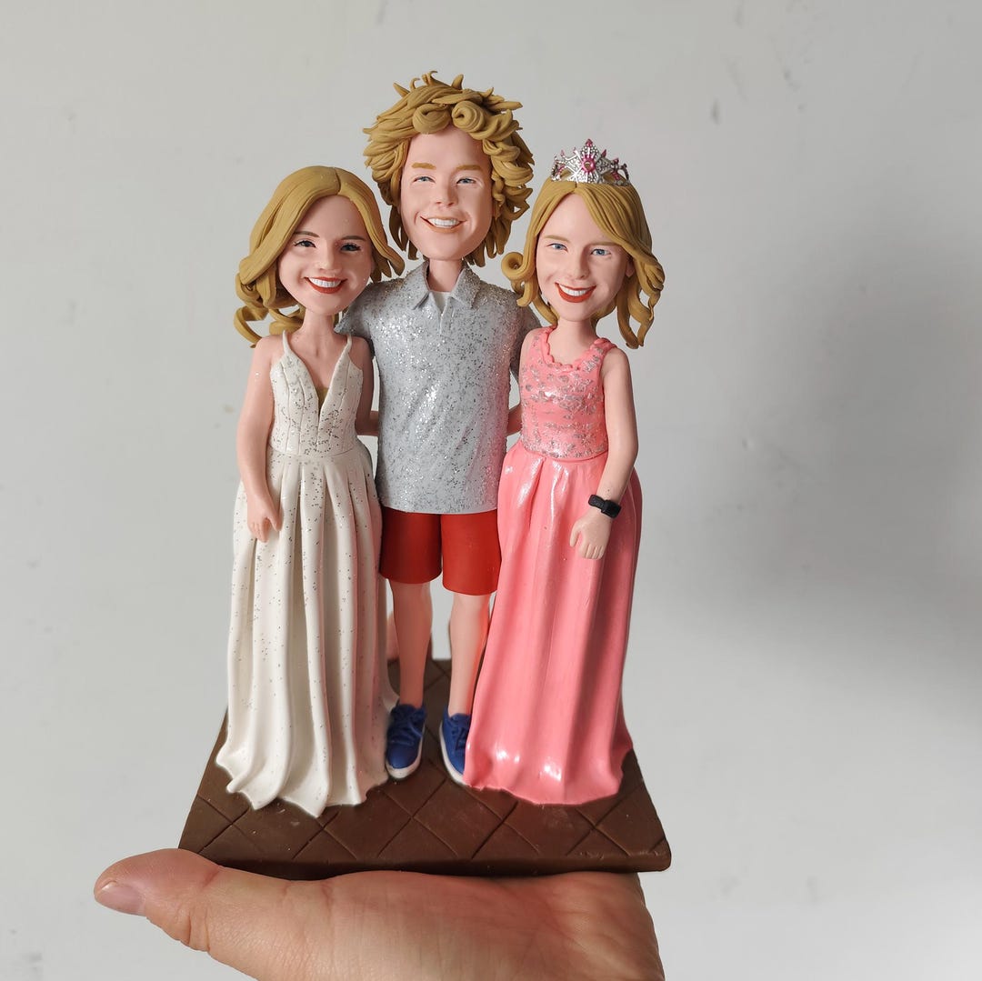 Bobblehead Friends, Bobble Head From Your Pictures ,custom Family ...