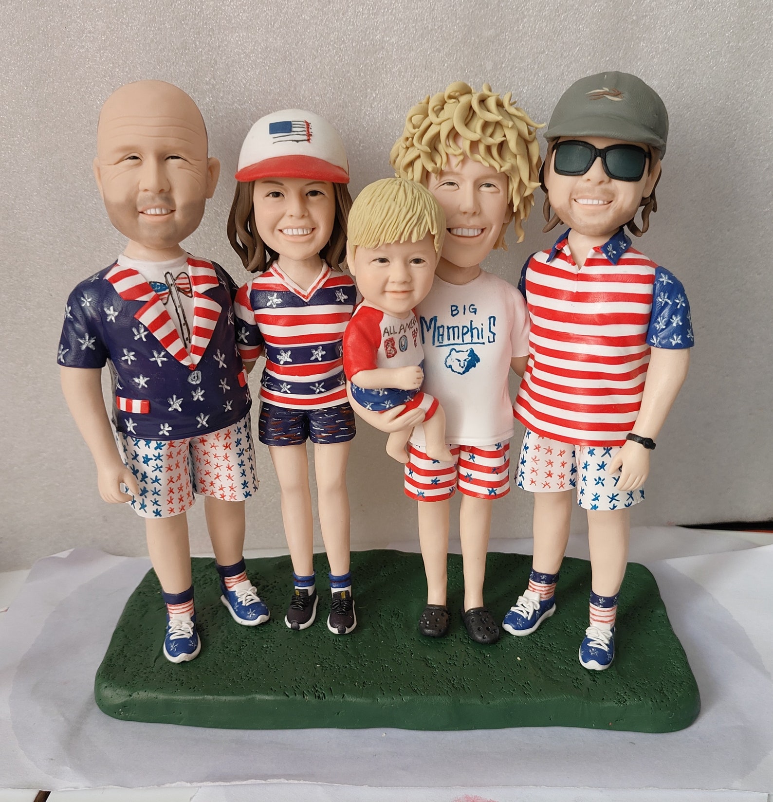 Bobblehead Family, Bobble Head From Family Pictures ,custom Family ...