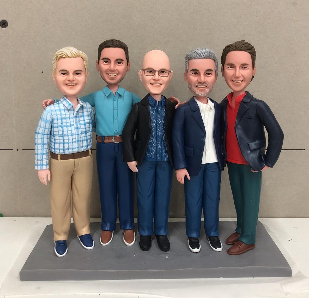 Custom Bobblehead Friends: Personalized Group Figurine Gift ,family ...