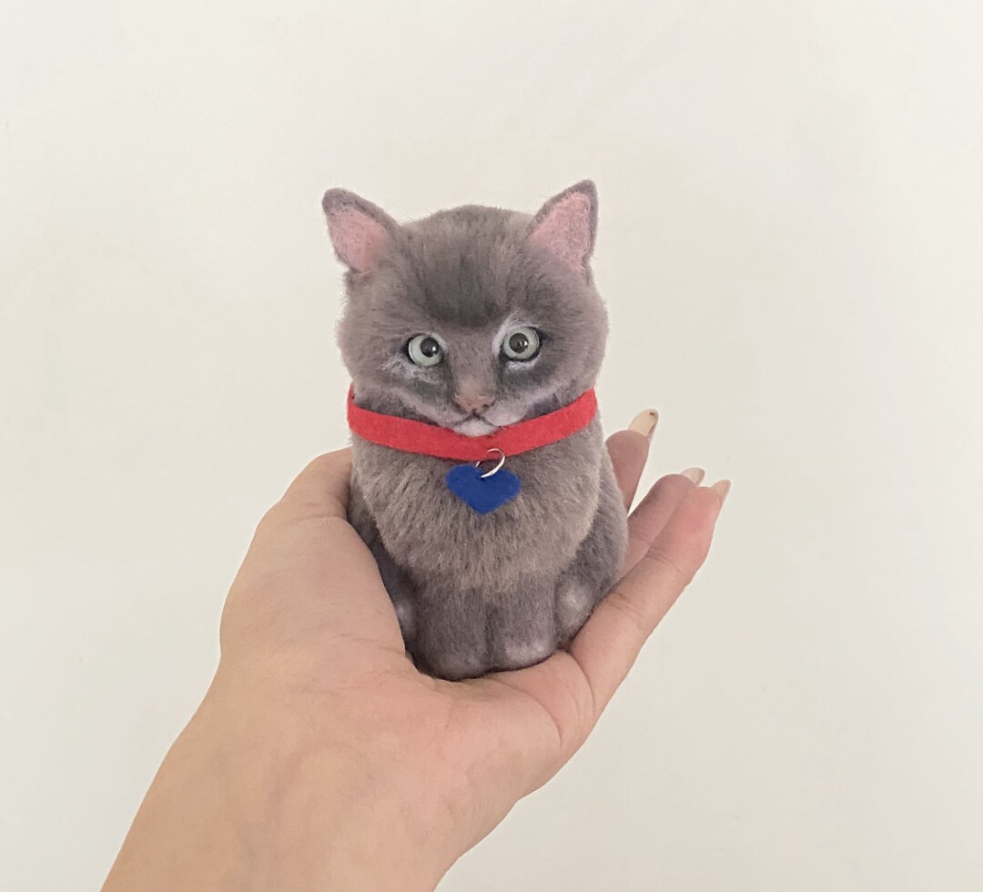 Cat Loss Memorial, Realistic Custom Stuffed Toy of Your Beloved Pet Pet ...