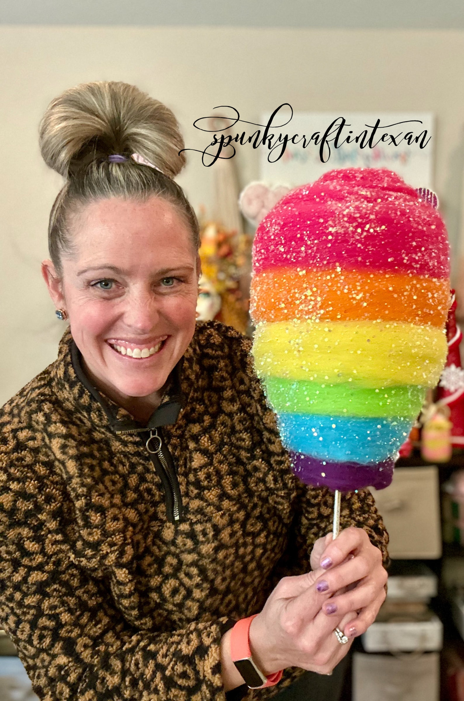 Extra Large Cotton Candy| Fake Cotton Candy| Glittered Cotton Candy ...