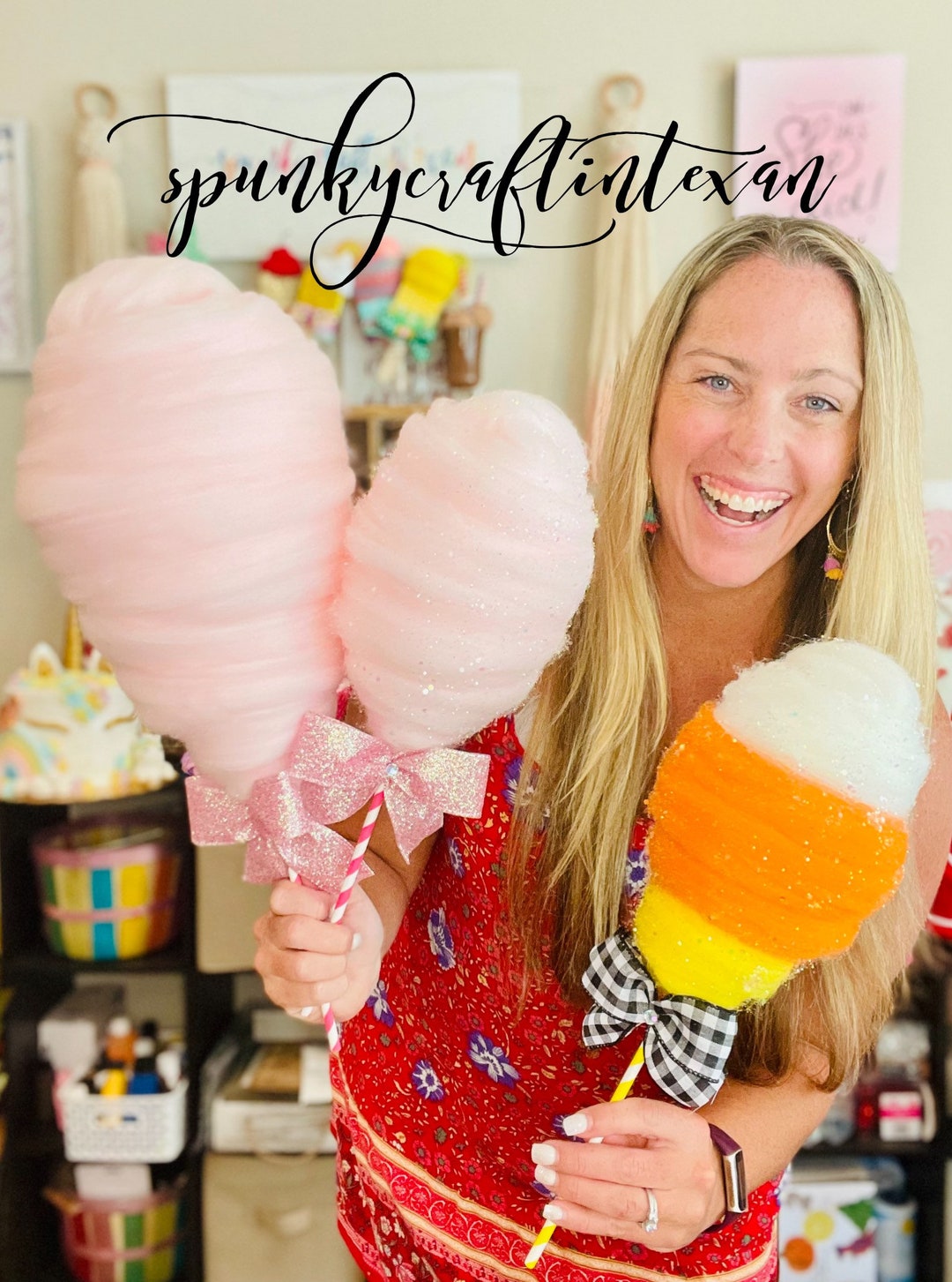 Extra Large Cotton Candy| Fake Cotton Candy| Glittered Cotton Candy ...
