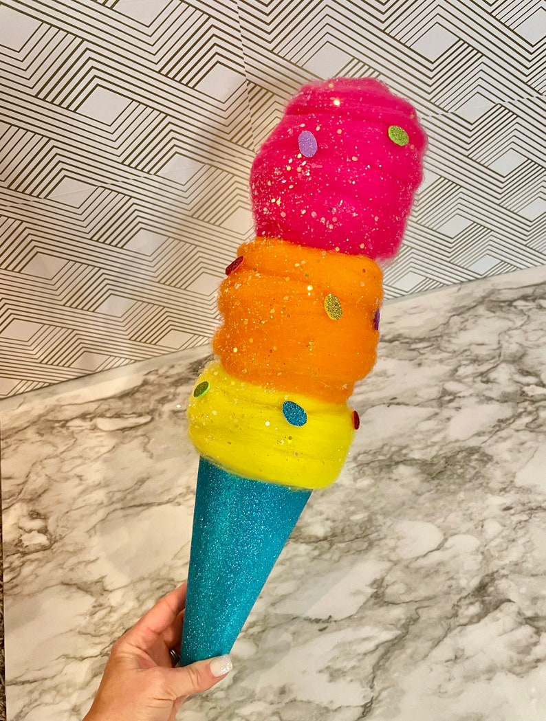 Jumbo Ice Cream Fake Bake Cotton Candy Photo Booth Props - Etsy