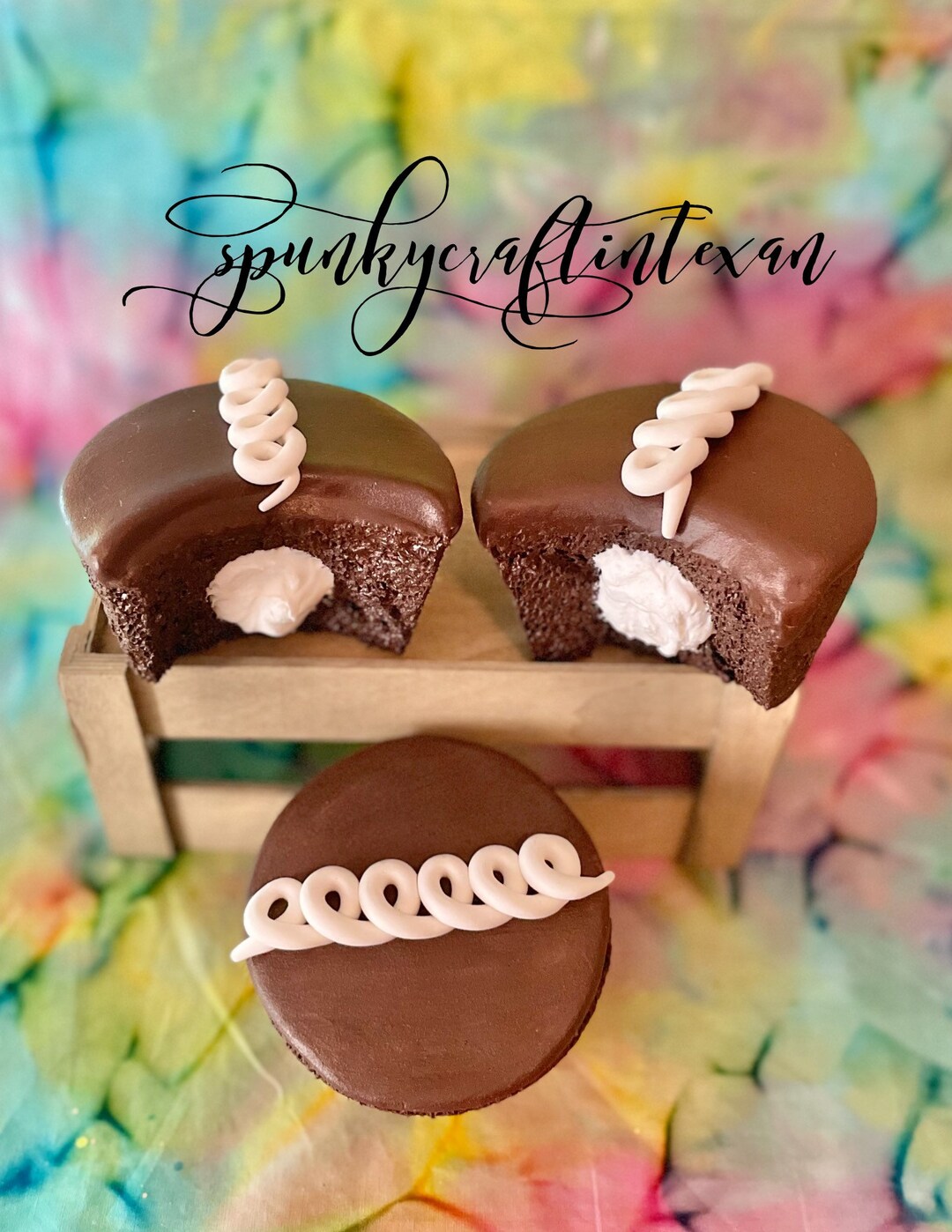 Fake Hostess Cake| Chocolate Filled Cake| Tiered Tray Decor| Photo Prop ...