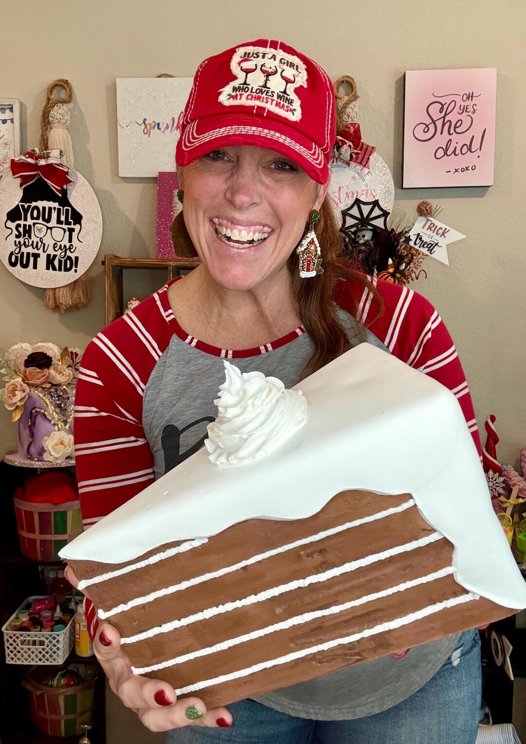 Fake Bake Slice of Chocolate Cake| Birthday Cake Cake Prop ...