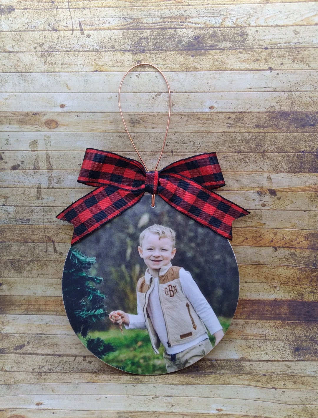 Personalized Photo Christmas Ornament - Etsy