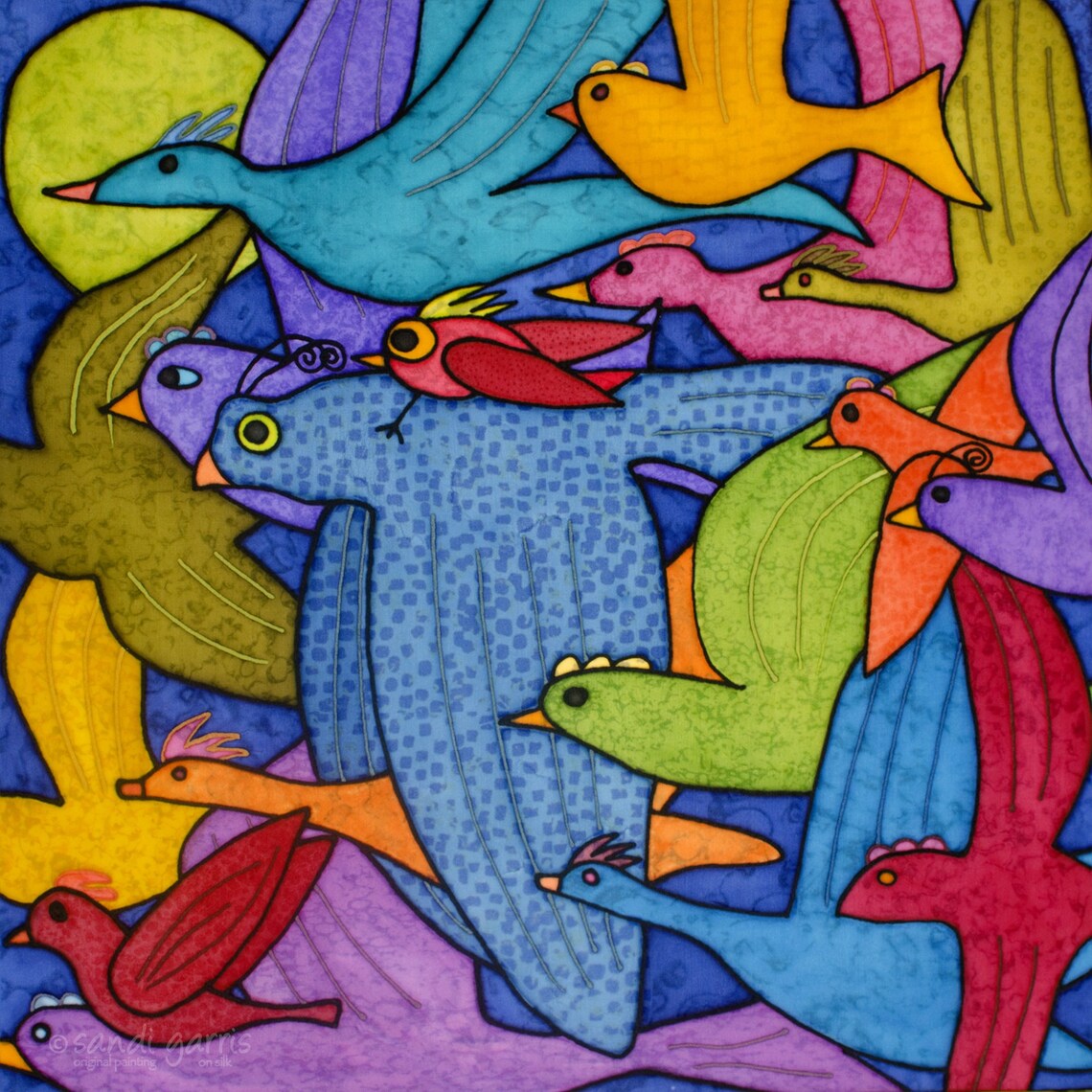 Bird Migration Art Print flocking Together 16 X - Etsy