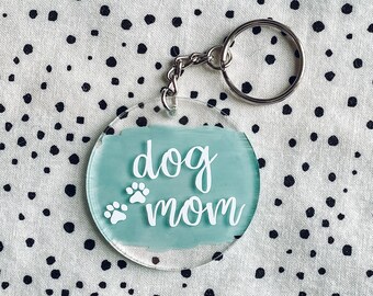 Dog Mom Keychain - Etsy