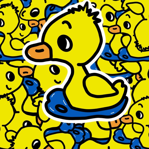 Pegatina de vinilo de pato | Etsy